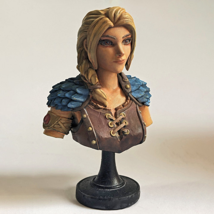3D Printable Yara the Dragon Tamer - Bust by Safehold