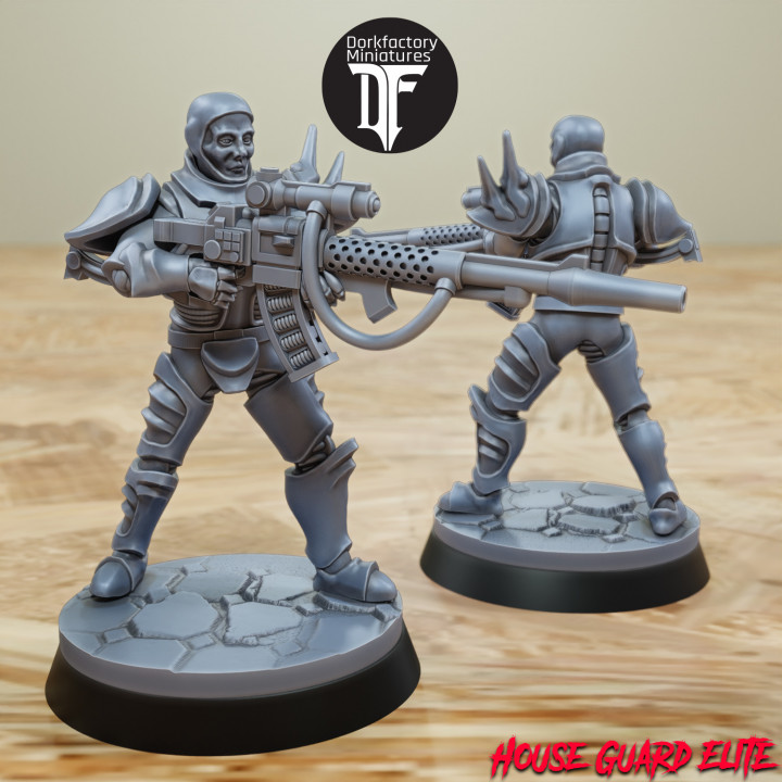 3D Printable House Guard Elite by Dorkfactory Miniatures