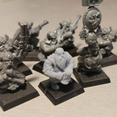 3D Printable Dwarf Tavern keeper by Moonshine Miniatures