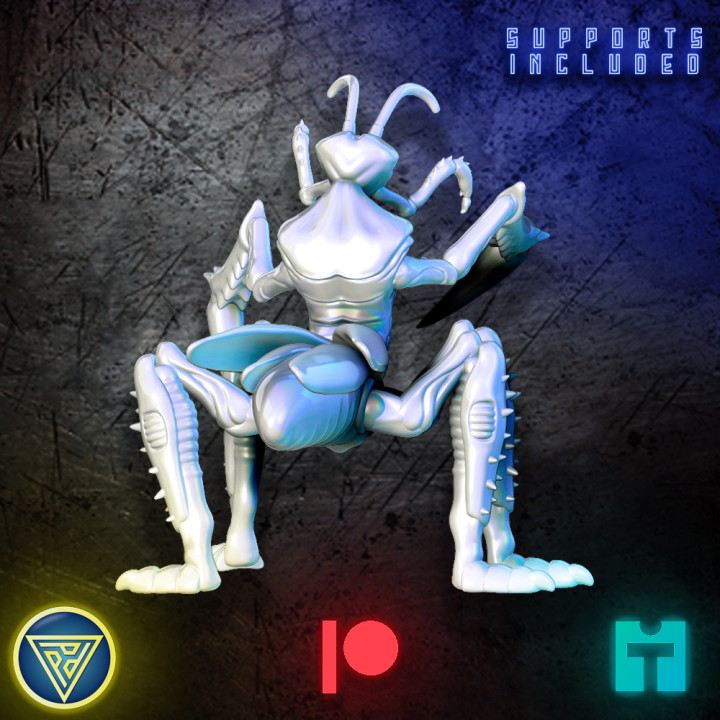 3D Printable Space Mantis Set by Print Paint Play