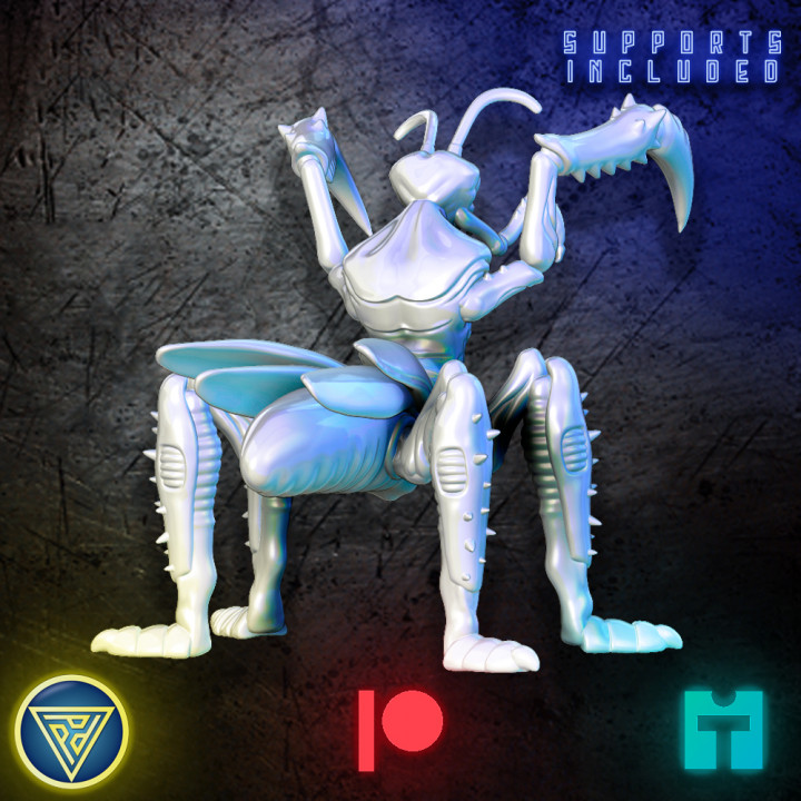 3D Printable Space Mantis Set by Print Paint Play