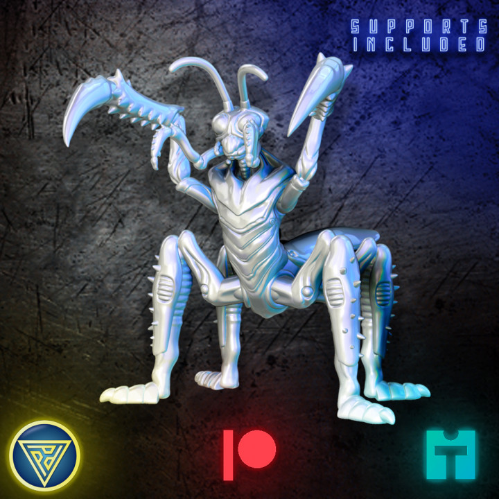 3D Printable Space Mantis Set by Print Paint Play