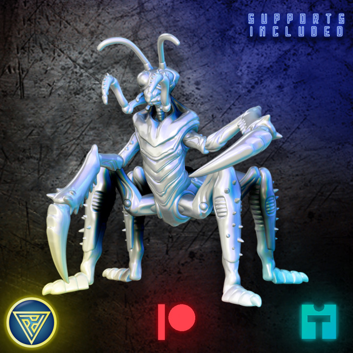 3D Printable Space Mantis Set by Print Paint Play