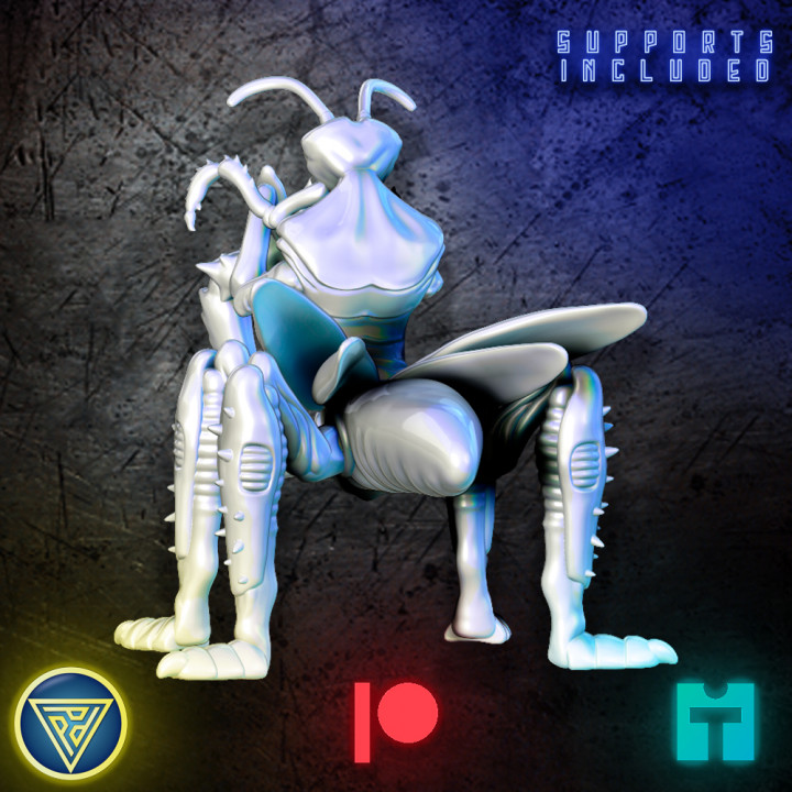 3D Printable Space Mantis Set by Print Paint Play