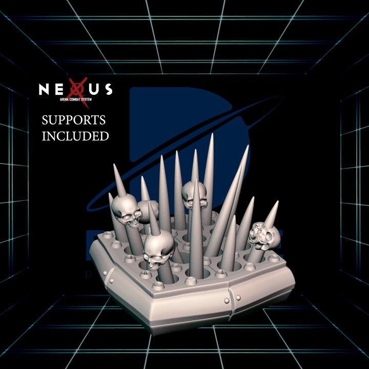 3D Printable Floor Spikes (NEXUS: ACS Hazard) by D-Verse Publishing, LLC