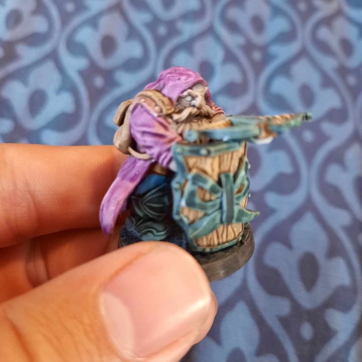 3D Print of Dwarf Crossbowman 1 [PRE-SUPPORTED] Dwarf Ranger by Gaddok