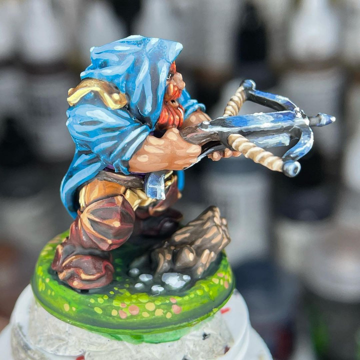 3D Printable Dwarf Crossbowman 2 [PRE-SUPPORTED] Dwarf Ranger by ...