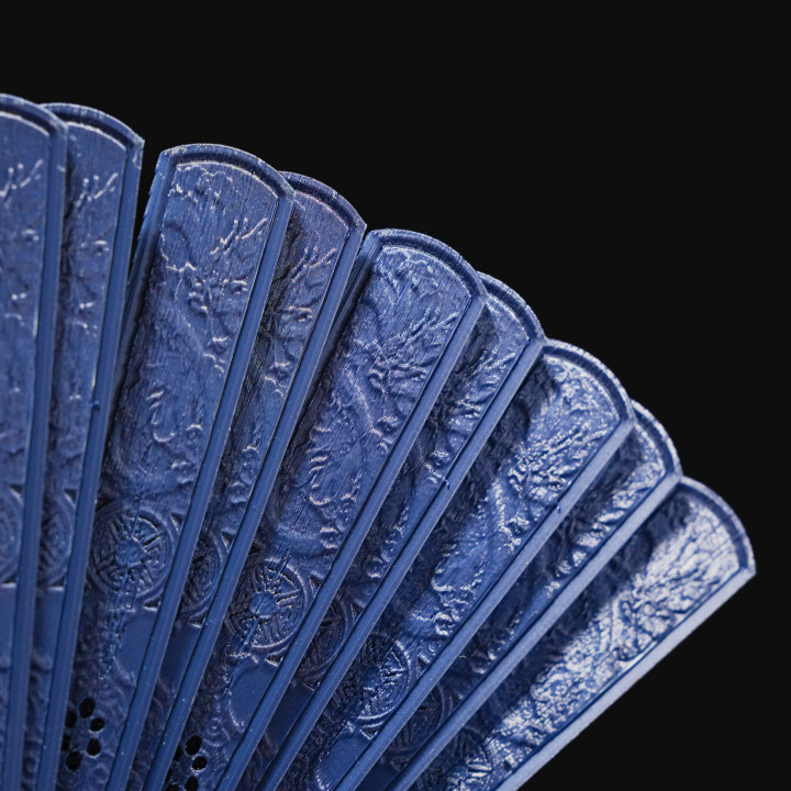 3D Printable Zhe Shan Hand Fan by Stlflix