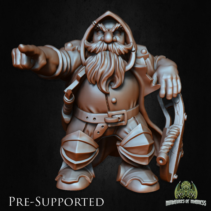 3D Printable Dwarf Crossbowman 3 [PRE-SUPPORTED] Dwarf Ranger by ...