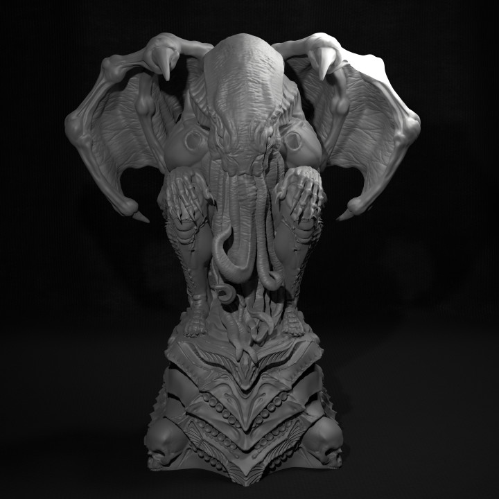 3D Printable Cthulhu Statue by Jeremy Smith