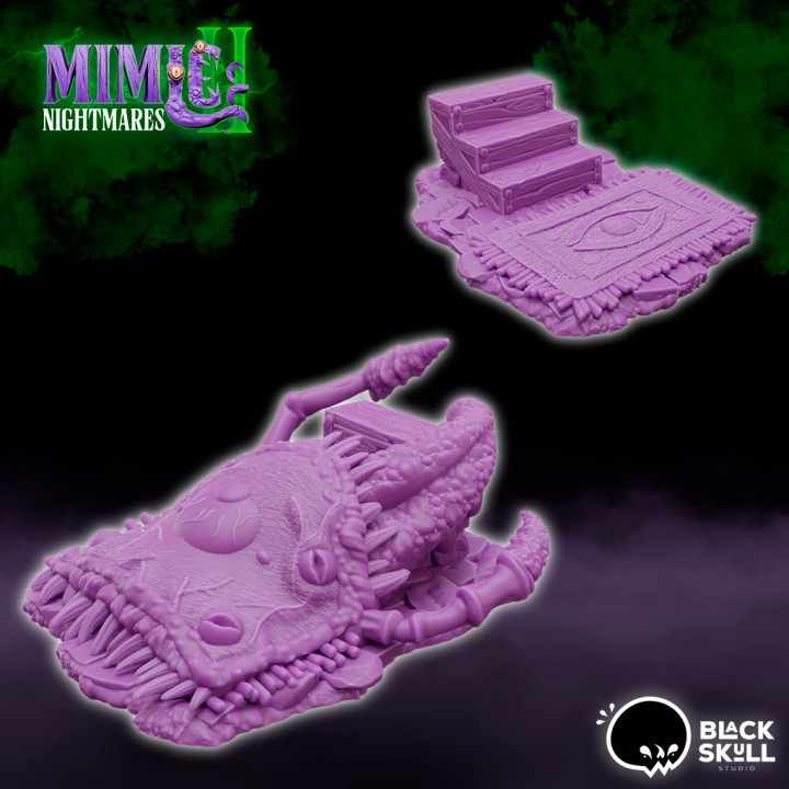 3D Printable Mimic Ladder w/ Rug by Black Skull Studio