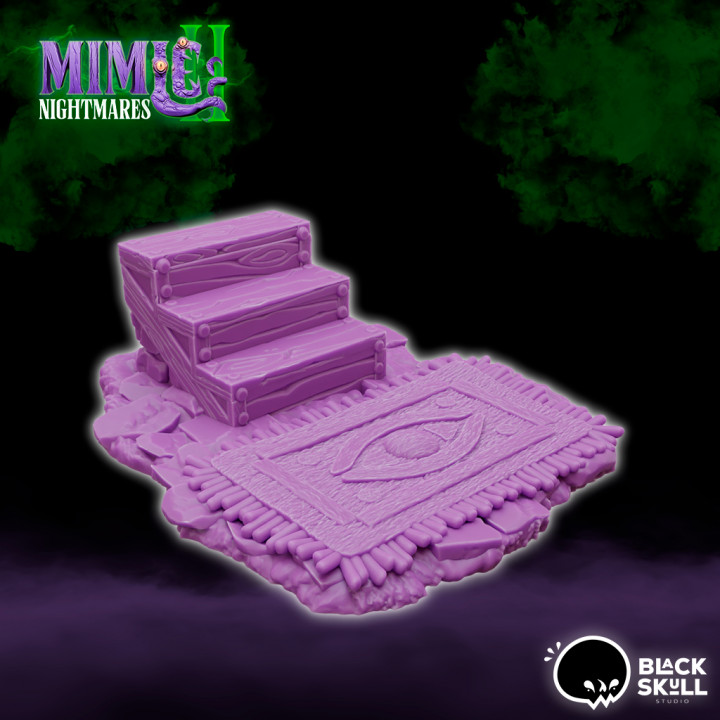 3D Printable Mimic Ladder w/ Rug by Black Skull Studio