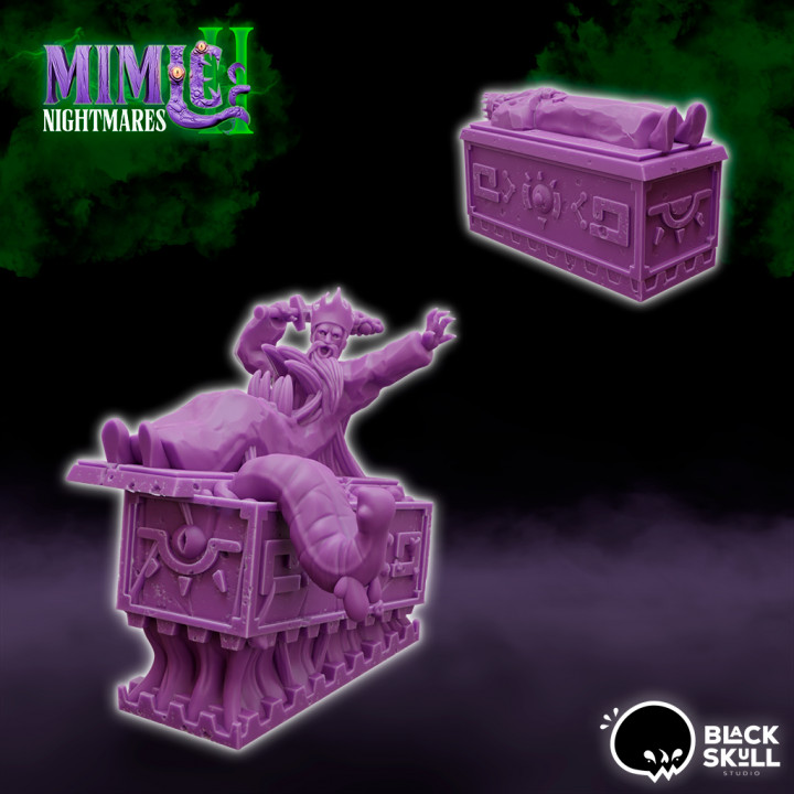 3D Printable Mimic Sarcophagus by Black Skull Studio