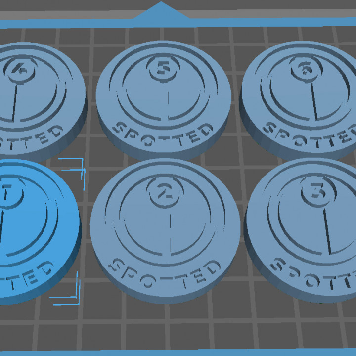 3D Printable The Greater Good Numbered Markers by Mediocre Minis