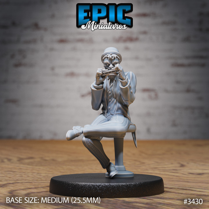 3D Printable Undead Saloon Musician Set / Evil Music Performer ...