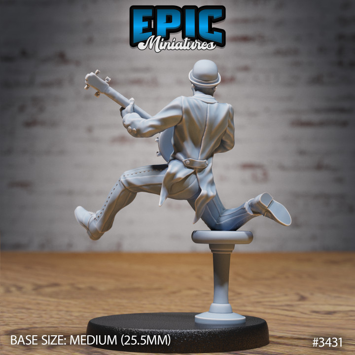 3D Printable Undead Saloon Musician Set / Evil Music Performer ...