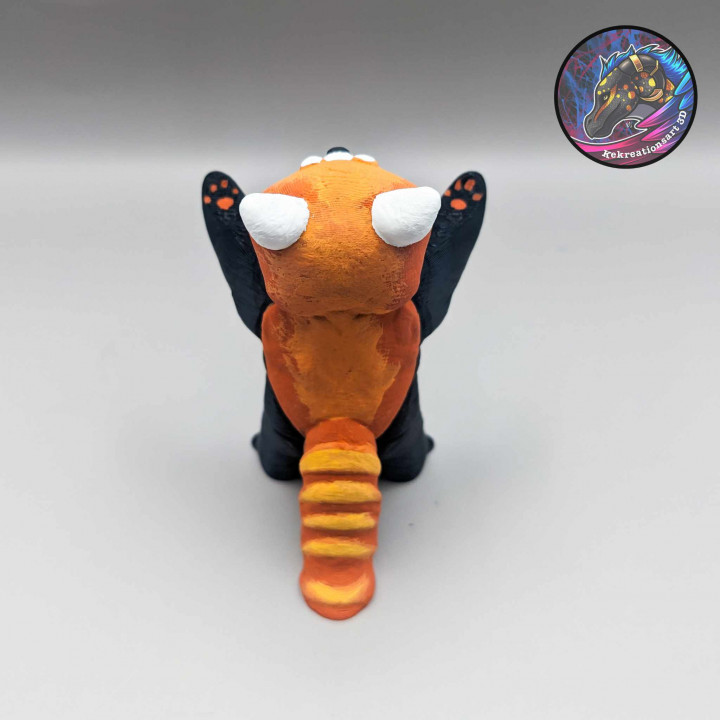 3D Printable Red Panda Pen Holder by Kirsten M