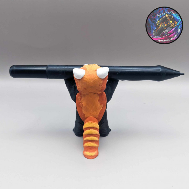 3D Printable Red Panda Pen Holder by Kirsten M
