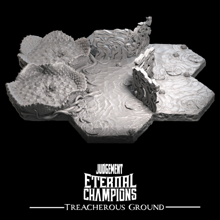 3D Printable Treacherous Ground w/ Smoke (Judgement: Eternal Champions ...