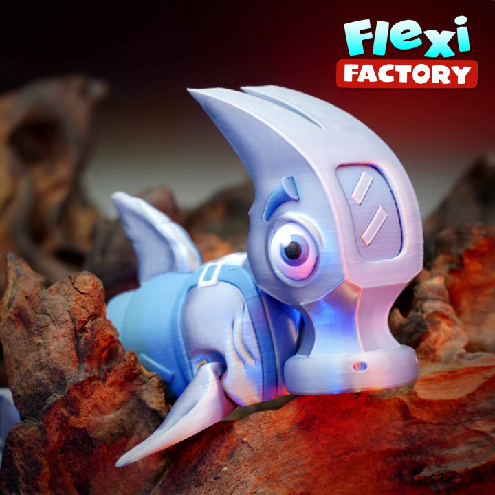 3D Printable Public Release: Flexi Factory Hammerhead Shark by Flexi ...