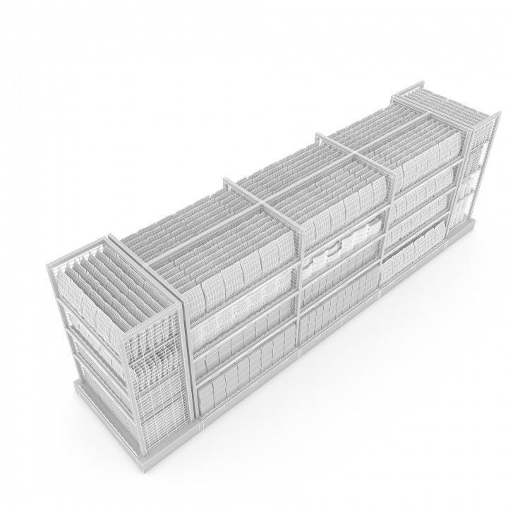 3D Printable 3D Market snack section by yasin