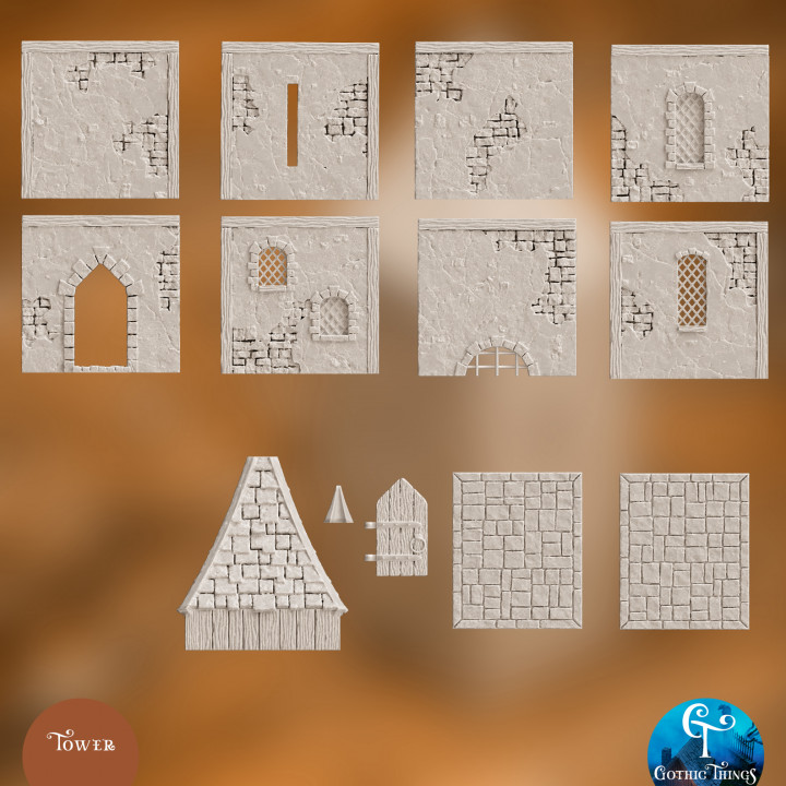 3D Printable Tower by Gothic Things