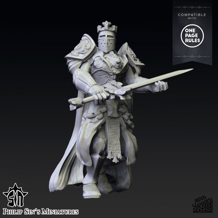 3D Printable Breton Heroes Set 1 by Sin's Miniatures