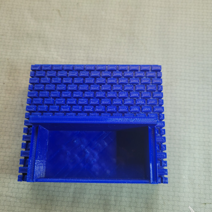 3D Printable Brick Fireplace by Nicholas Diaz