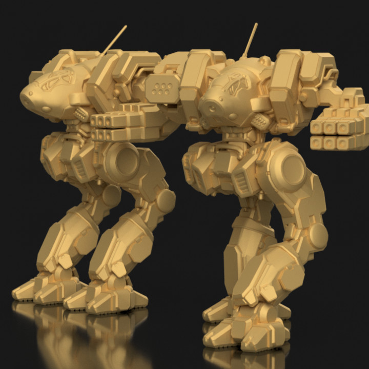 3D Printable Black Lanner C for Battletech by Matt Mason