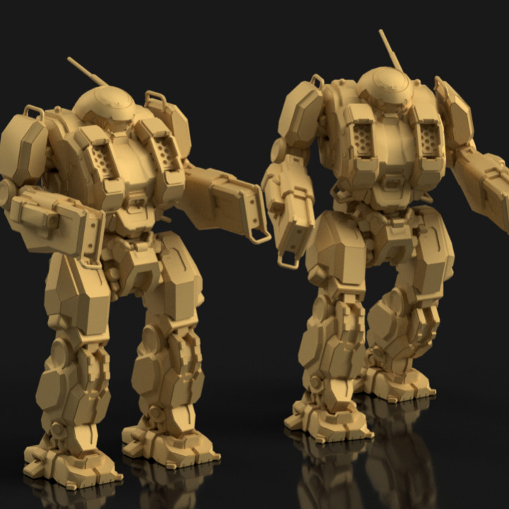 3D Printable Dervish DV-7D for Battletech by Matt Mason