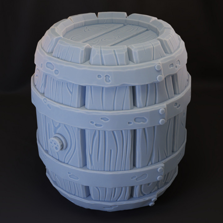 3D Printable Barrel by The Cackling Kobold Company