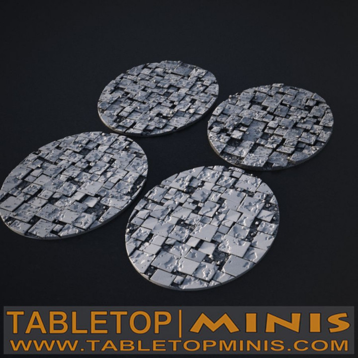 3D Printable Broken Tiles 120mm x 92mm Base Toppers by TableTopMinis