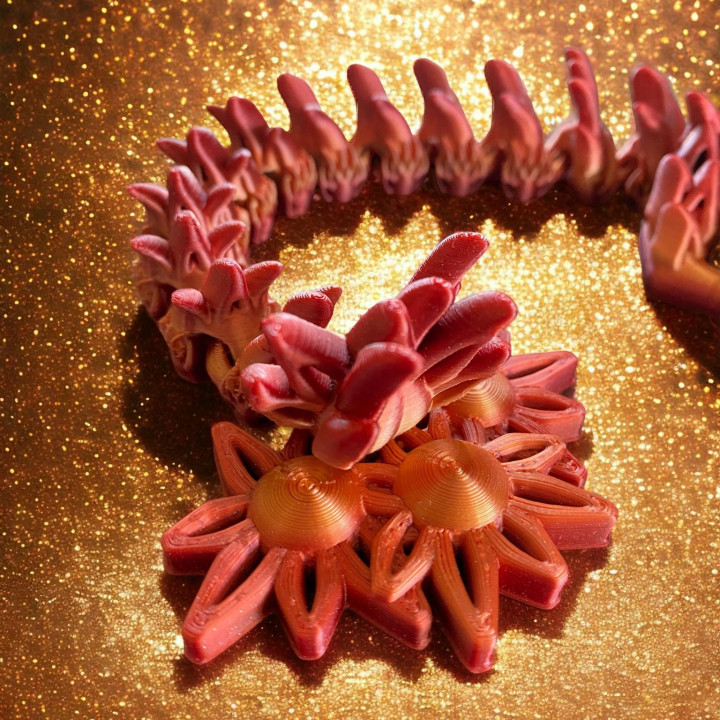 3D Printable Solis Flexible Dragon by The Dragon's Den