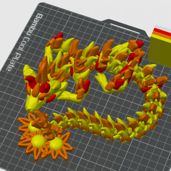 3D Printable Solis Flexible Dragon by The Dragon's Den