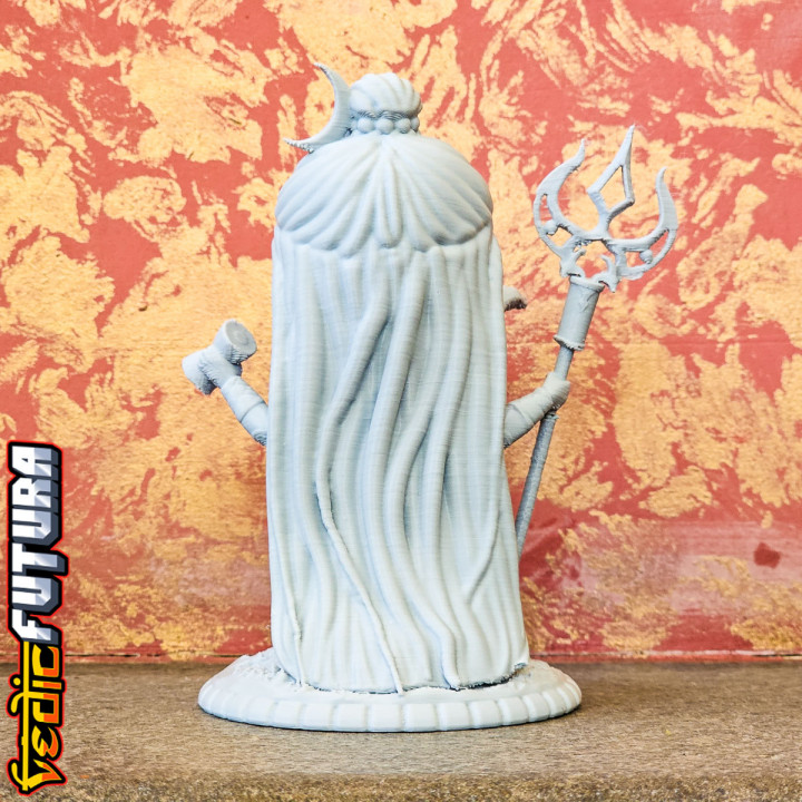 3D Printable Chibi Shiva The Destroyer Cute [Easy Paint] by VedicFutura