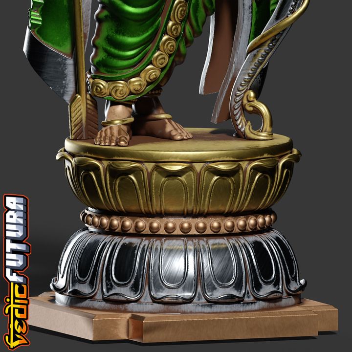 3D Printable Kodanda Rama - The Regal Form of Rama by VedicFutura