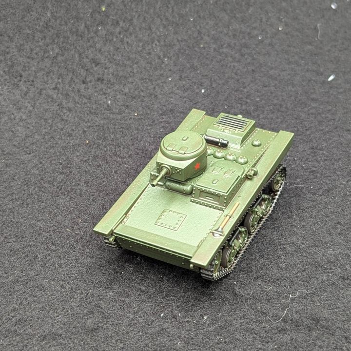 3D Printable Light tank T-37A (Amphibious, USSR, WW2) by Wargame3d