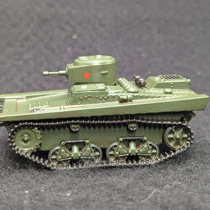 3D Printable Light tank T-37A (Amphibious, USSR, WW2) by Wargame3d