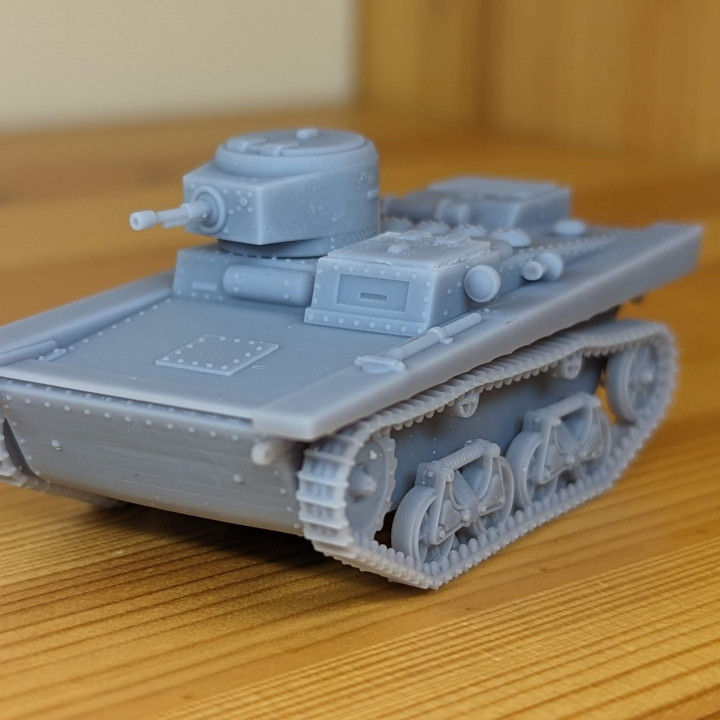 3D Printable Light tank T-37A (Amphibious, USSR, WW2) by Wargame3d