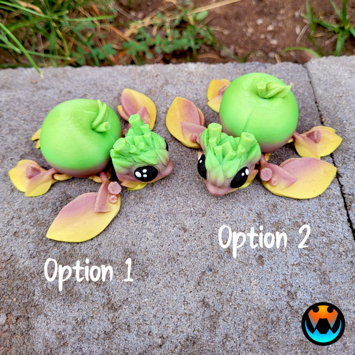 3D Printable Apple Turtle by Cinderwing3D
