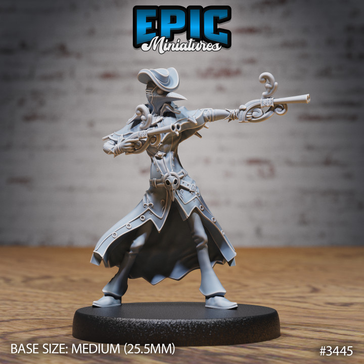 3D Printable Pest Hunter Set / Plague Doctor / Masked Medic / Pestilence Warrior / Wild West ...