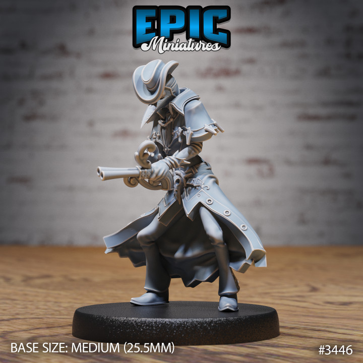 3D Printable Pest Hunter Set / Plague Doctor / Masked Medic / Pestilence Warrior / Wild West ...