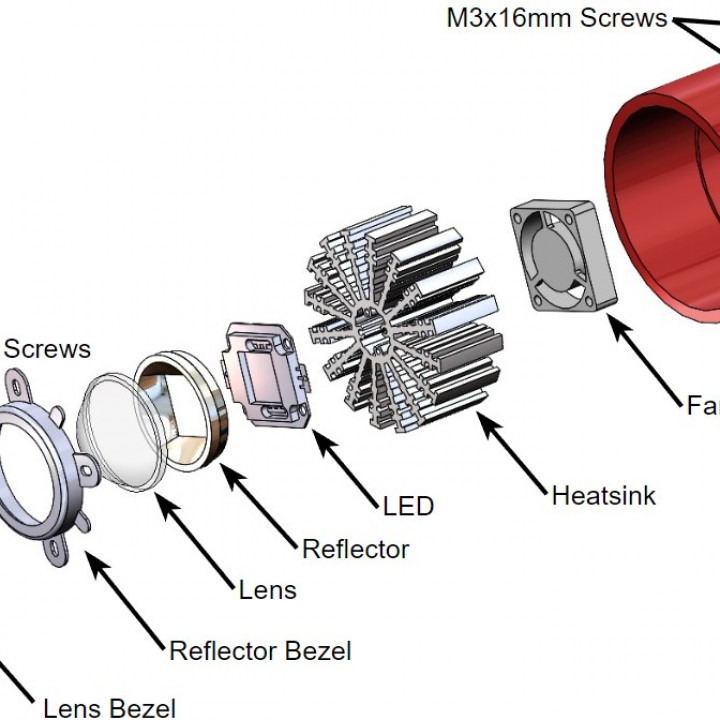 3D Printable Indy's Flashlight (Improved) by Steve