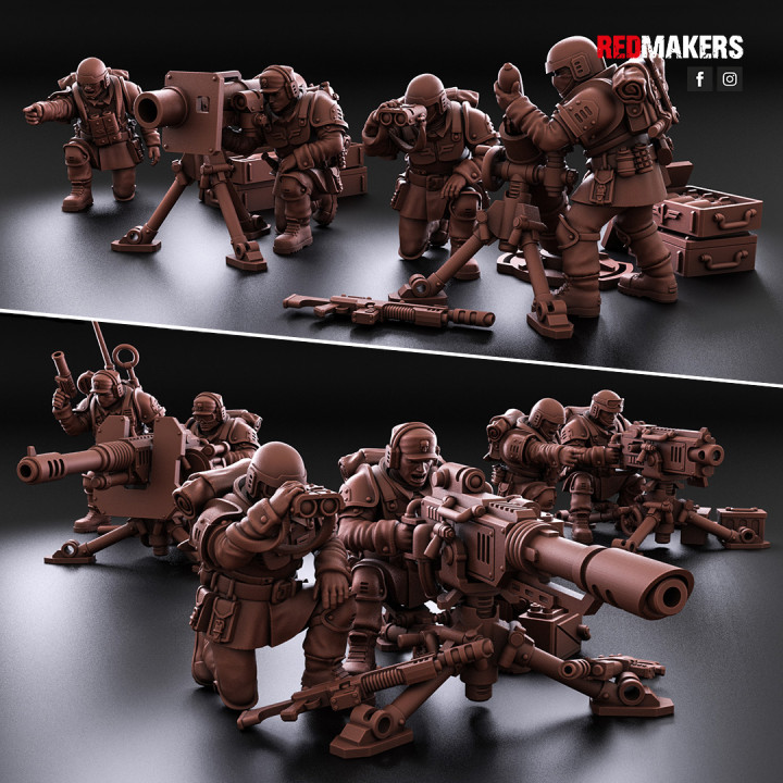 3D Printable Shock Troops – Heavy Support Squad of the Imperial Force by RedMakers