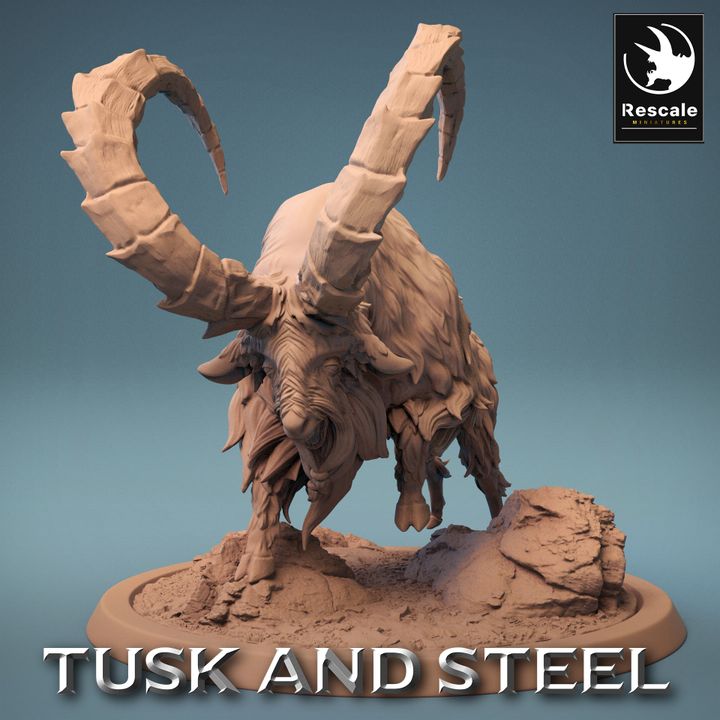 3D Printable Dwarf Goat 02 Run by Rescale Miniatures