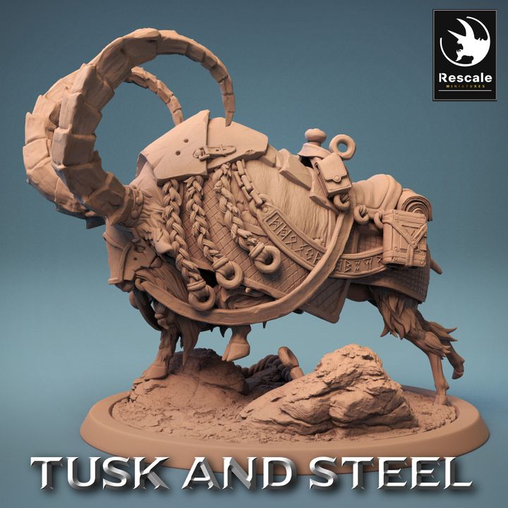 3D Printable Dwarf Goat 02 Run by Rescale Miniatures