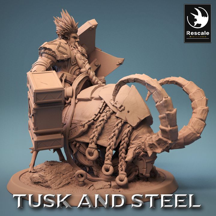 3D Printable Dwarf Goat 05 Break by Rescale Miniatures