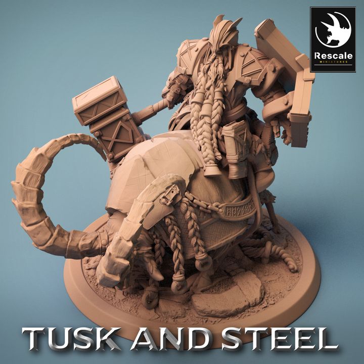 3D Printable Dwarf Goat 05 Break by Rescale Miniatures