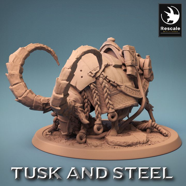 3D Printable Dwarf Goat 05 Break by Rescale Miniatures