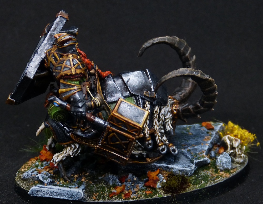 3D Printable Dwarf Goat 05 Break by Rescale Miniatures